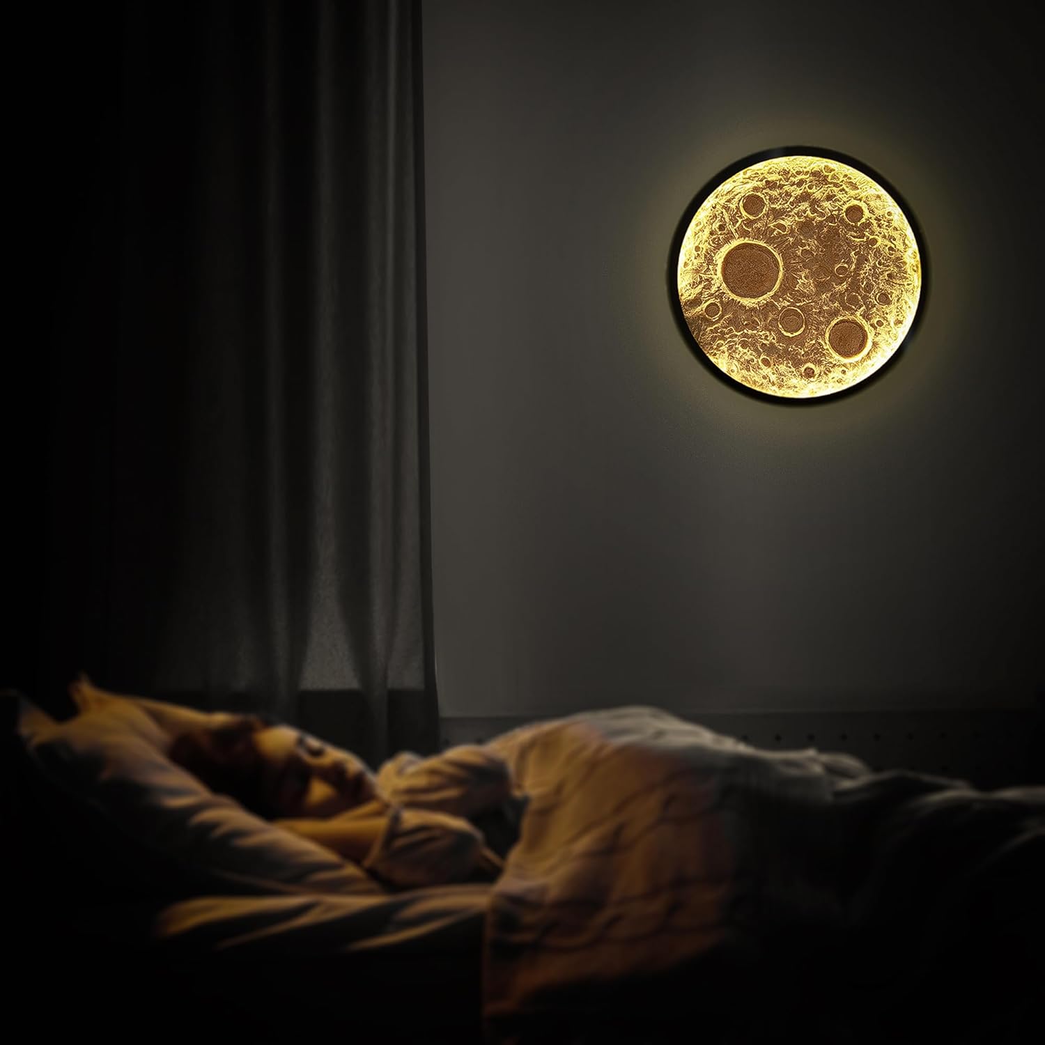 Buy CRE8EVS® New Ceiling Lights for Hall | 3D Moon Shape Light for Wall ...