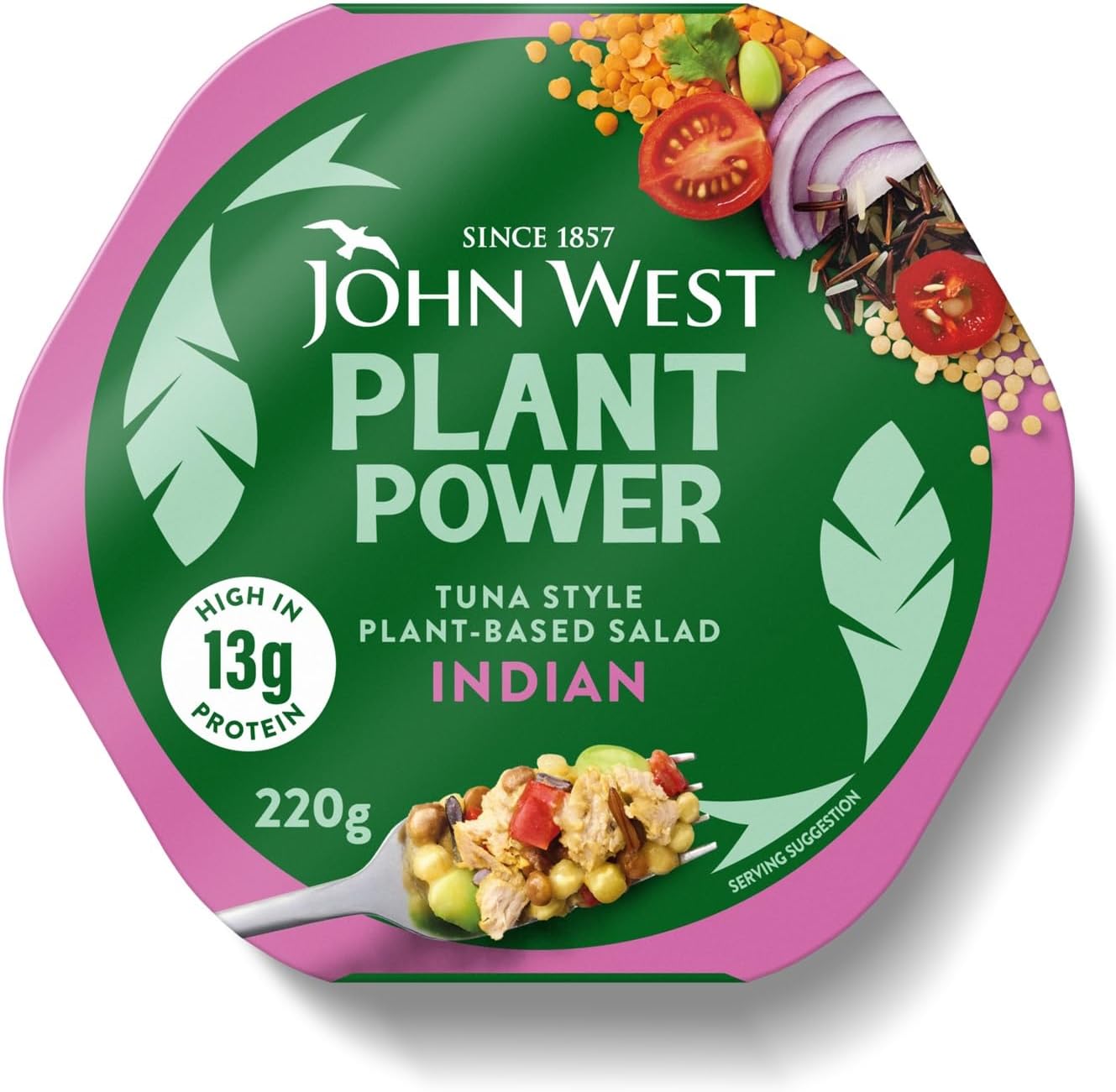 John West Plant Power Tuna Style Plant-Based Salad Harissa with ...