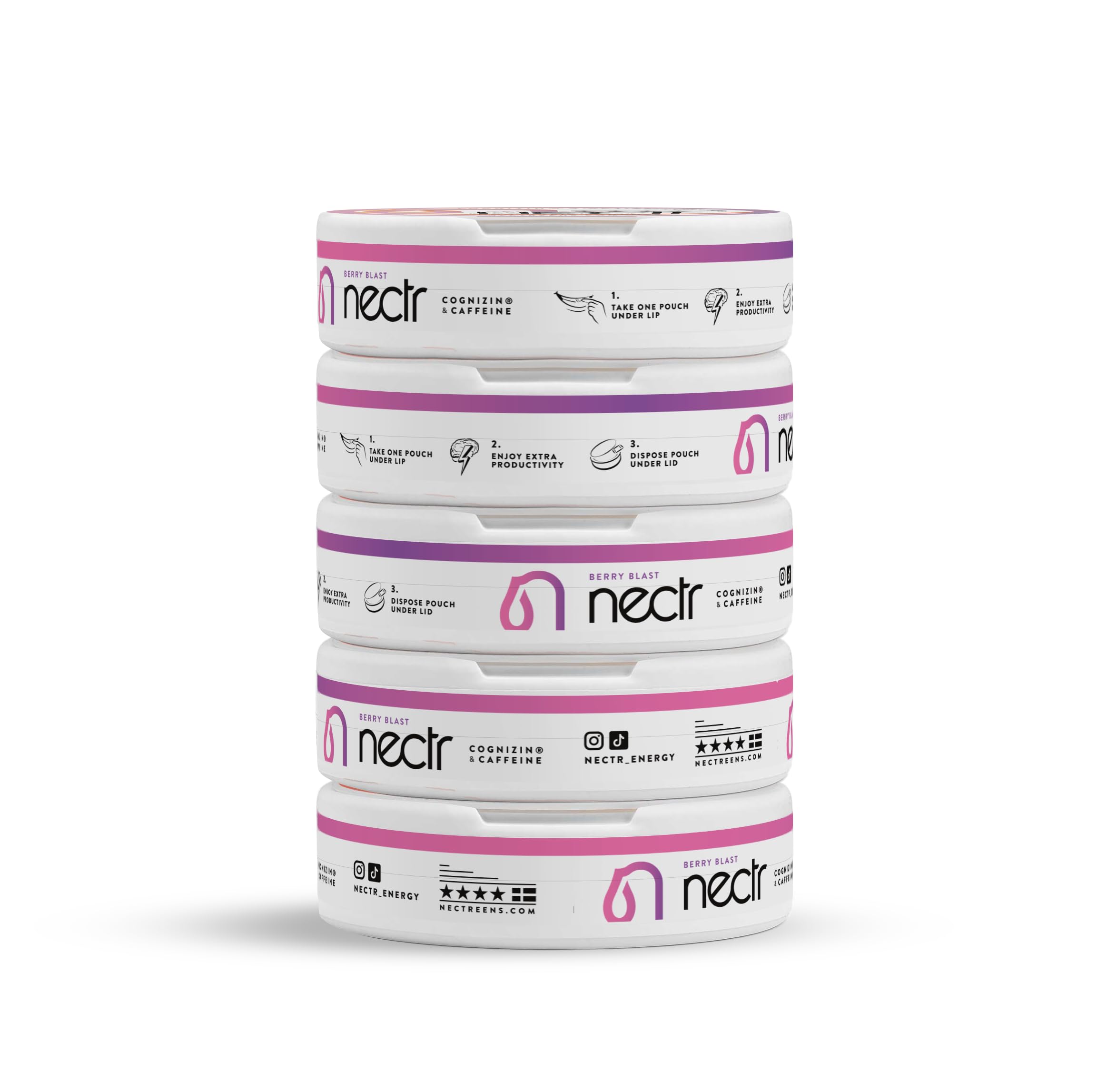 Amazon.com : NECTR Nootropic Energy Pouches • Focus & Energy • Berry ...