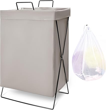 SPFASZEIV Slim Laundry Basket Collapsible Laundry Baskets 48L Small ...