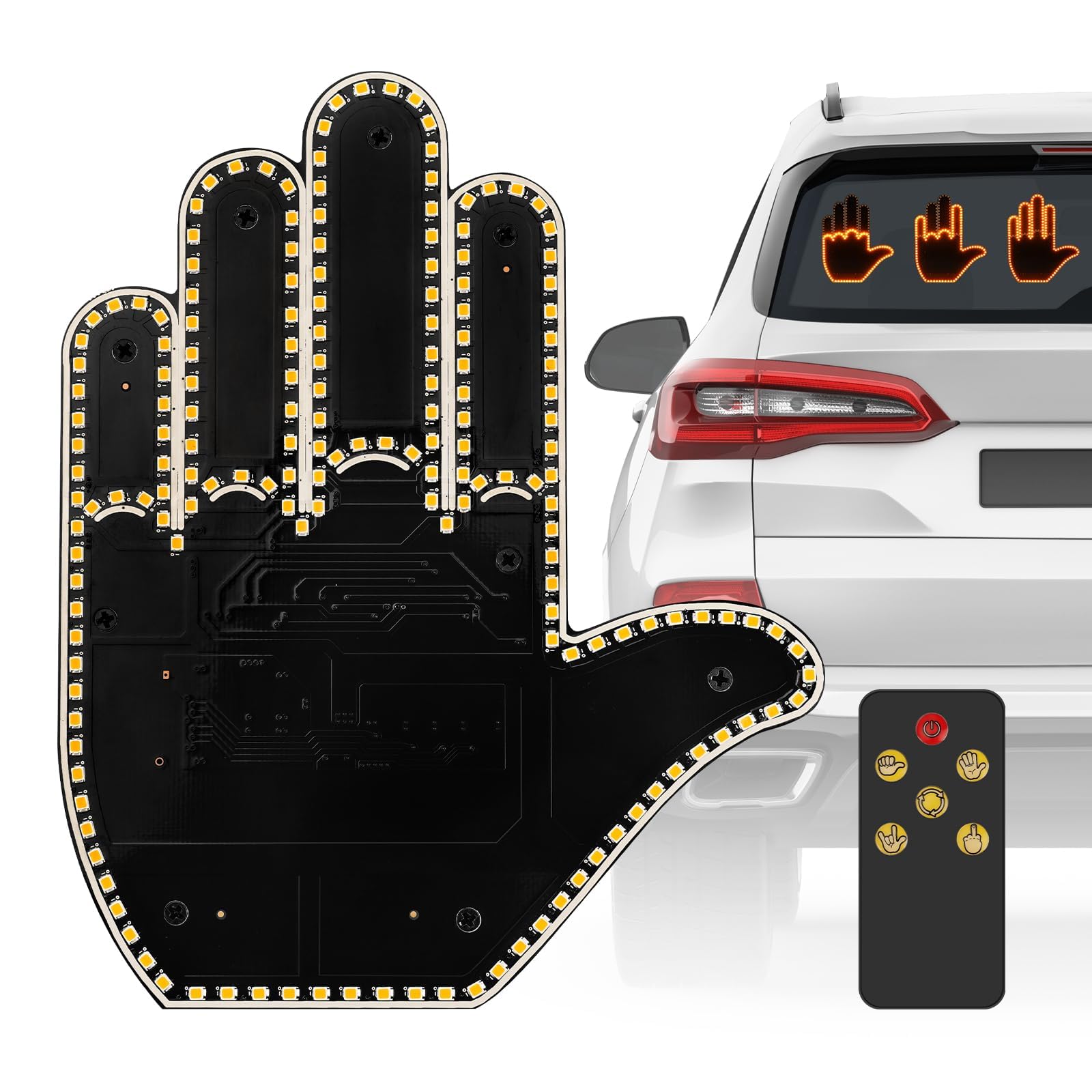 Amazon.com: LED Car Finger Light - YAYZA! Car Hand Gesture Light with ...