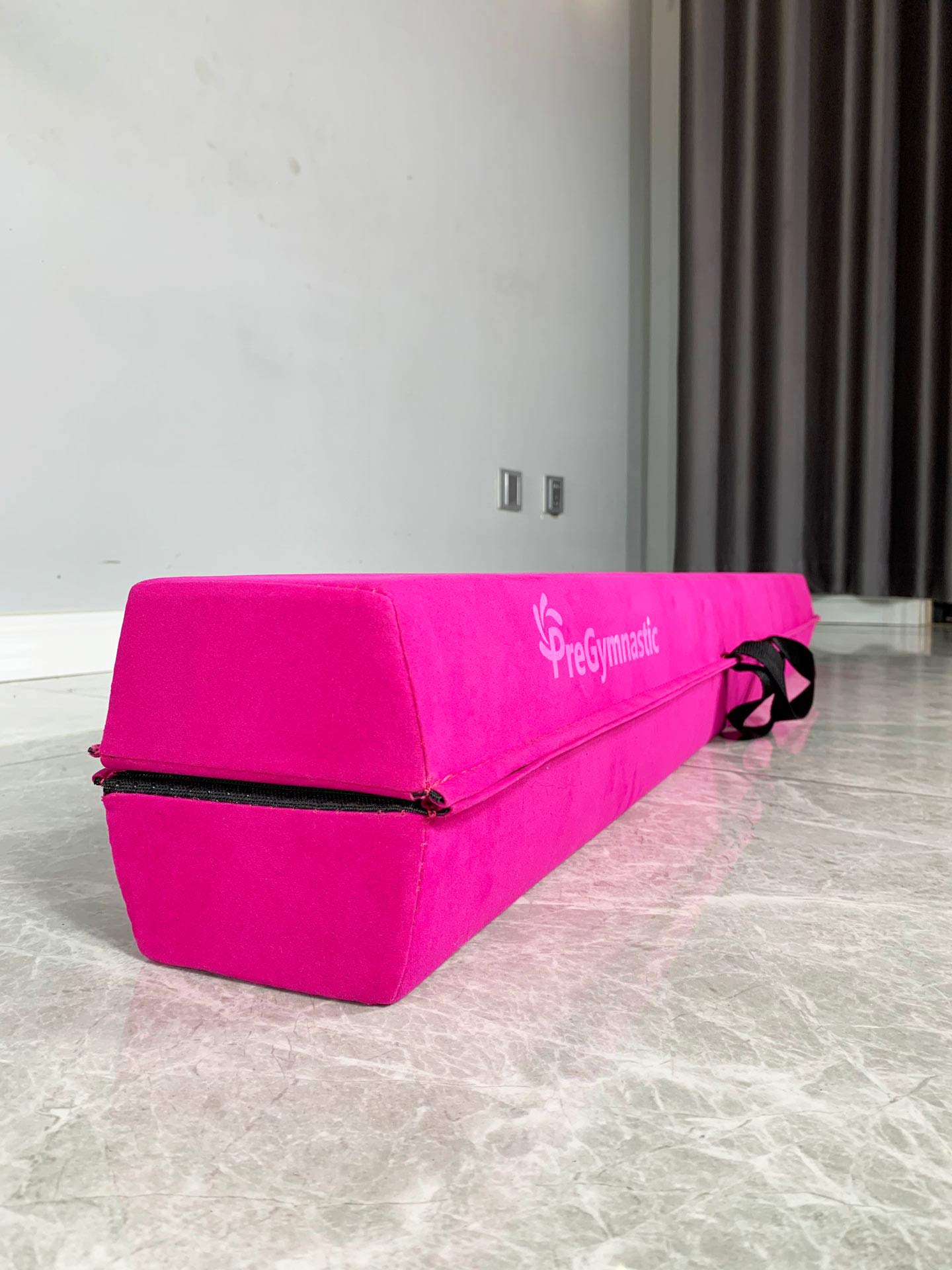 PreGymnastic Folding Balance Beam 8FT/9.5FT -Extra-Firm Suede Cover ...