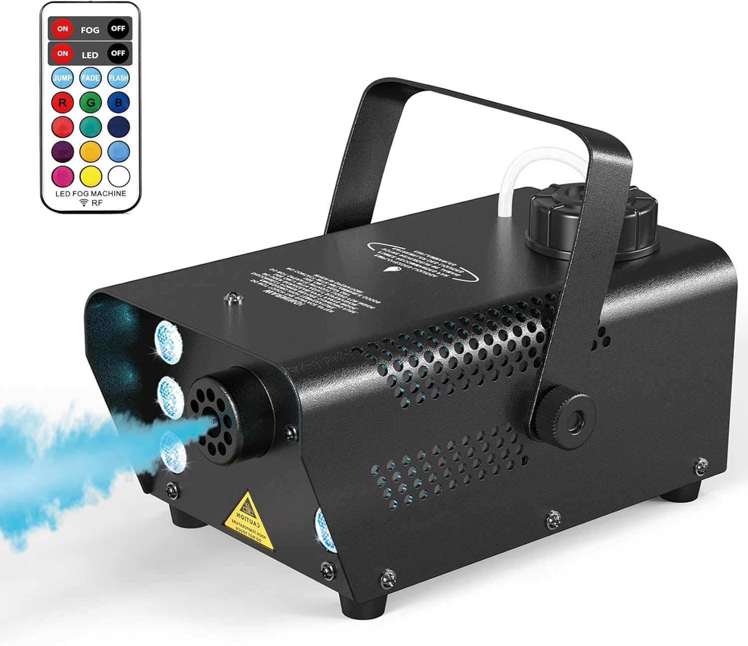 Amazon.com: Sunolga Halloween Fog Machine, 6 Stage LED Lights with 12 ...