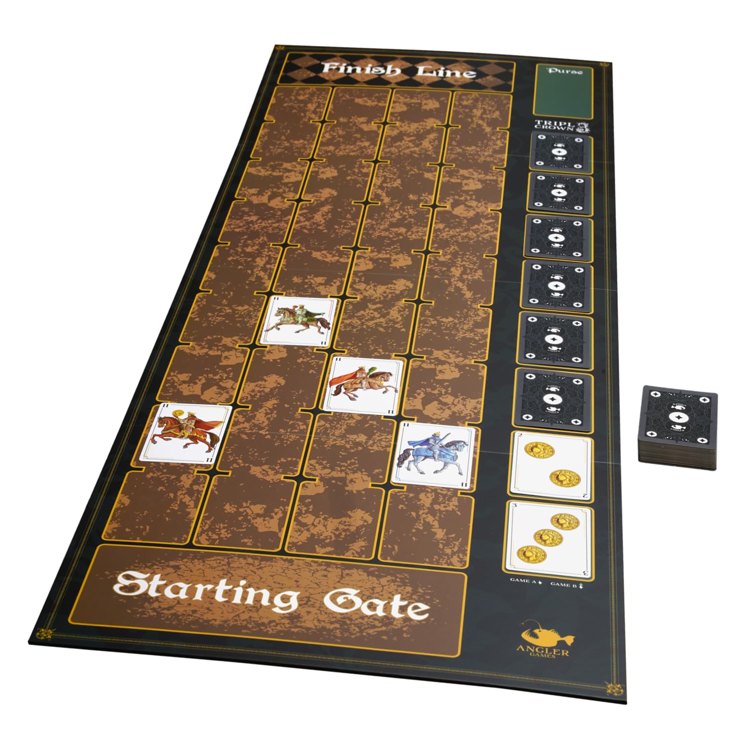 Amazon.com: TRIPL3 Crown - Push Your Luck Table Top Horse Racing Game ...