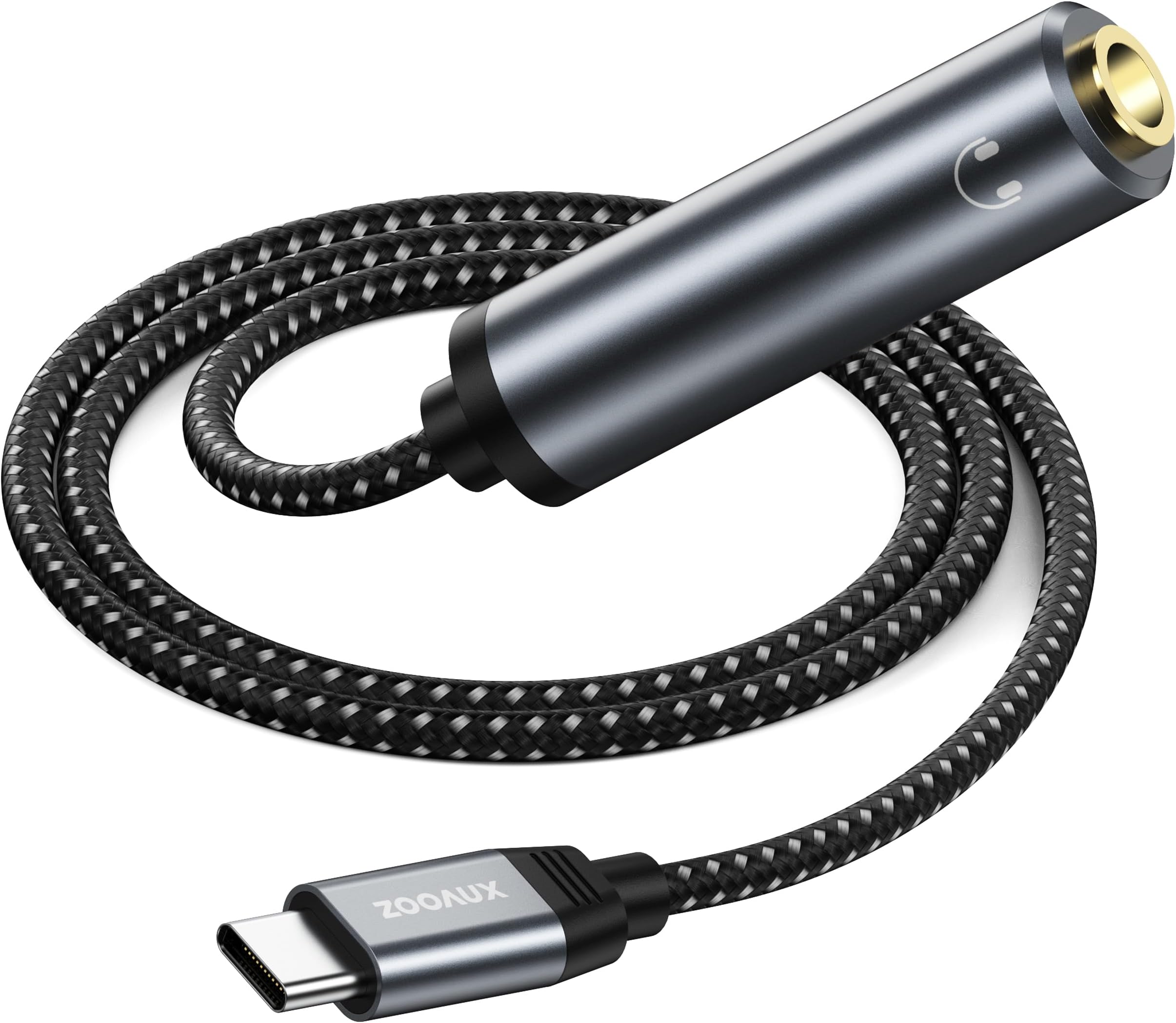 Amazon.com: ZOOAUX USB Type C to 1/4 Headphone Adapter USB C to 6.35mm ...