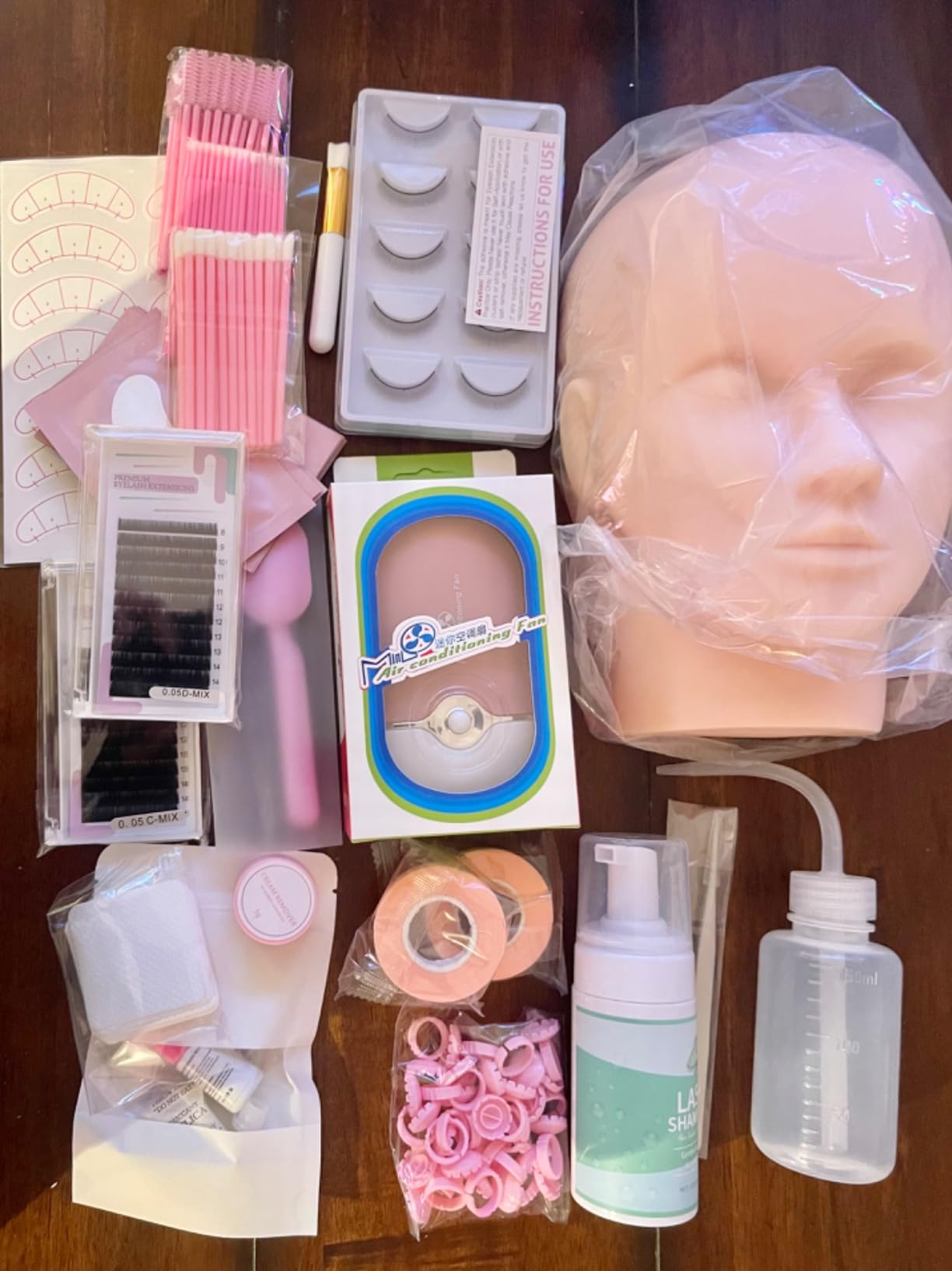 Amazon.com: Vznffur Lash Extension kit for Beginners, Eyelash Extension ...