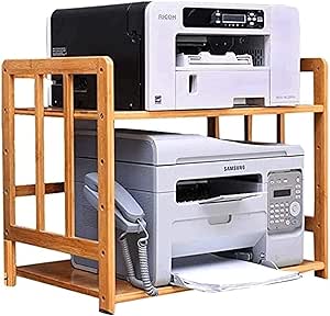 Amazon.co.jp: 2-Tier Printer Stand, Multipurpose File Cabinet Fax ...
