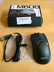 Amazon | 【2024新登場 超軽量設計】TUNSONE ゲーミングマウス ワイヤレス 瞬時接続 無線2.4GHz/有線両対応 低遅延 高精度 10000DPI 超軽量 80g 6ボタン ...