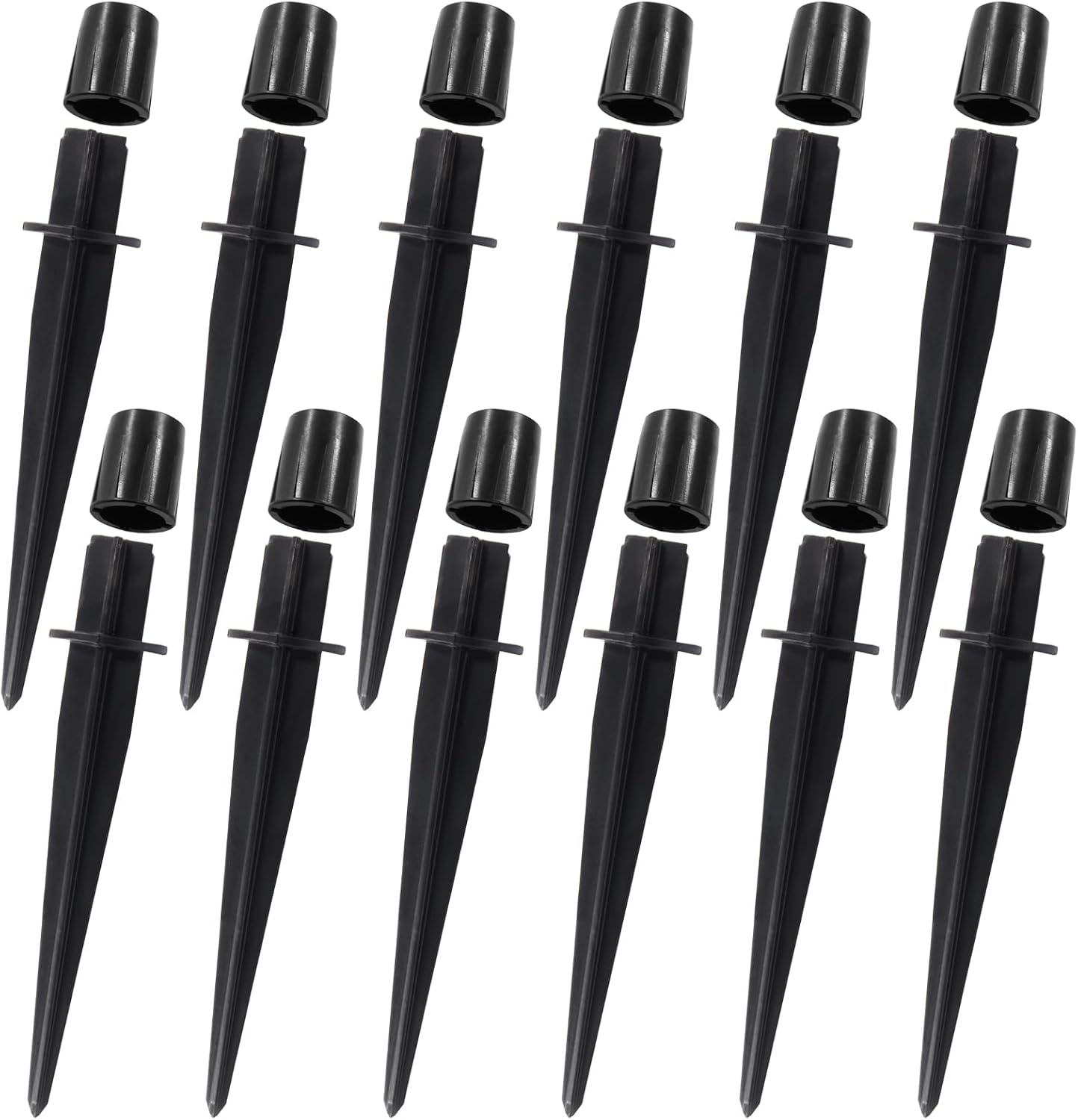 Amazon.com : Bonsicoky 12 Pack Metal Replacement Spike Stakes for Solar ...