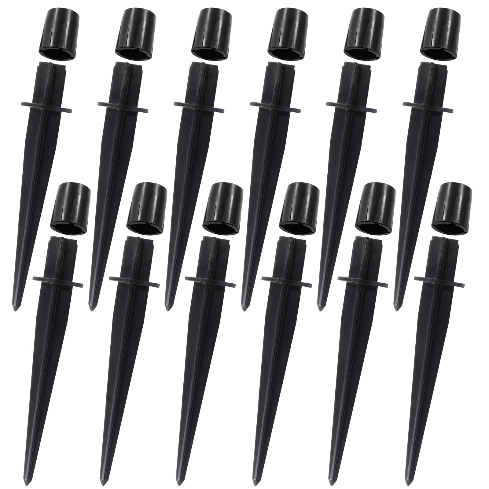Amazon.com : Bonsicoky 12 Pack Metal Replacement Spike Stakes for Solar ...
