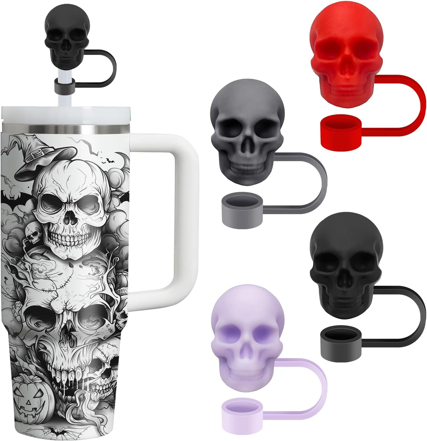 Amazon.com | Hydrapeak Voyager Artisan Collection 40 oz Tumbler (Skull ...