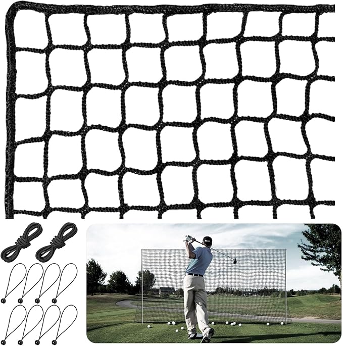 Heavy Duty Nylon Golf Practice Net 10-30ft, Durable Golf Hitting Net ...