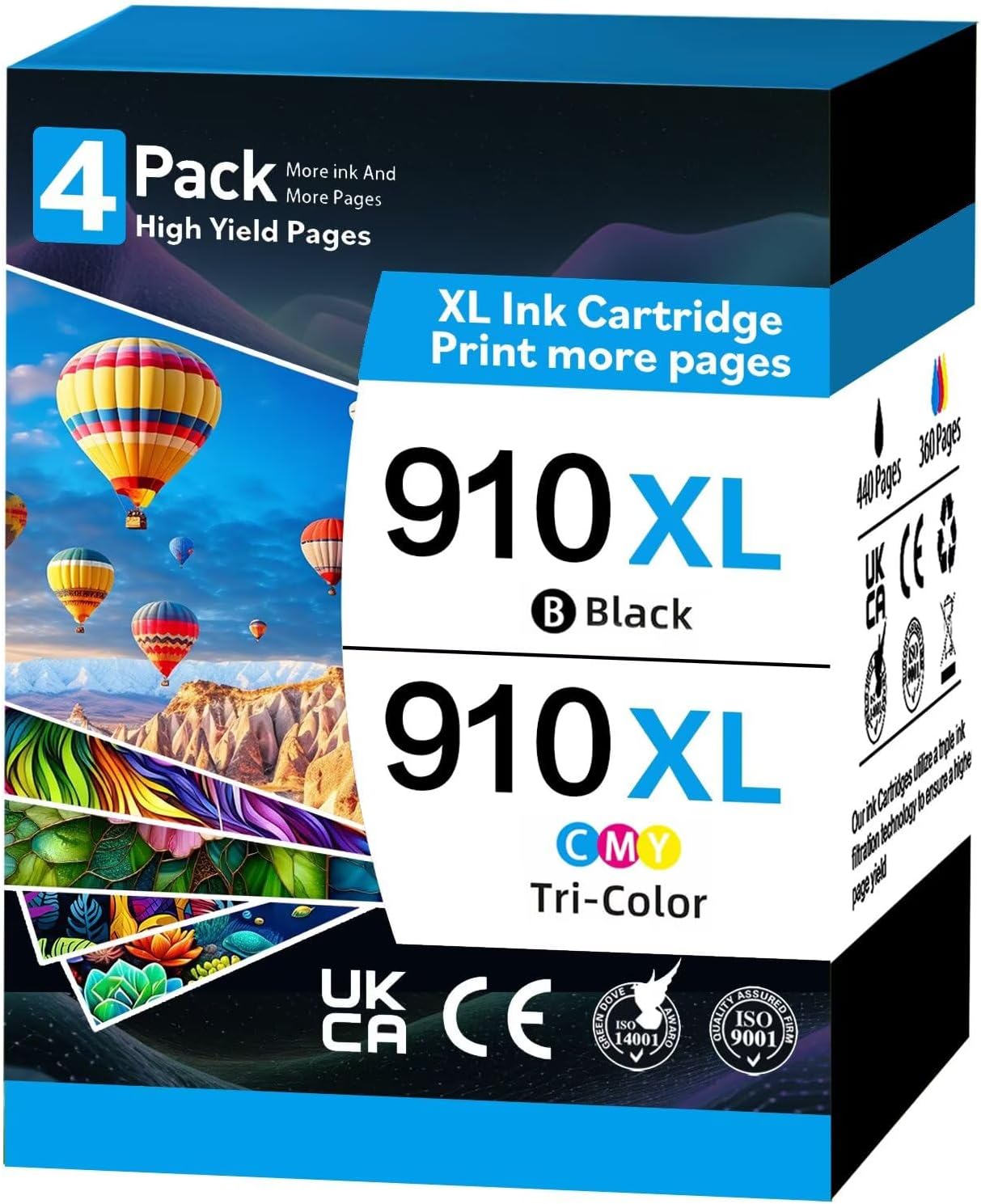 Amazon.com: 910XL Ink Cartridges Combo Pack for HP Printers 910XL Ink ...