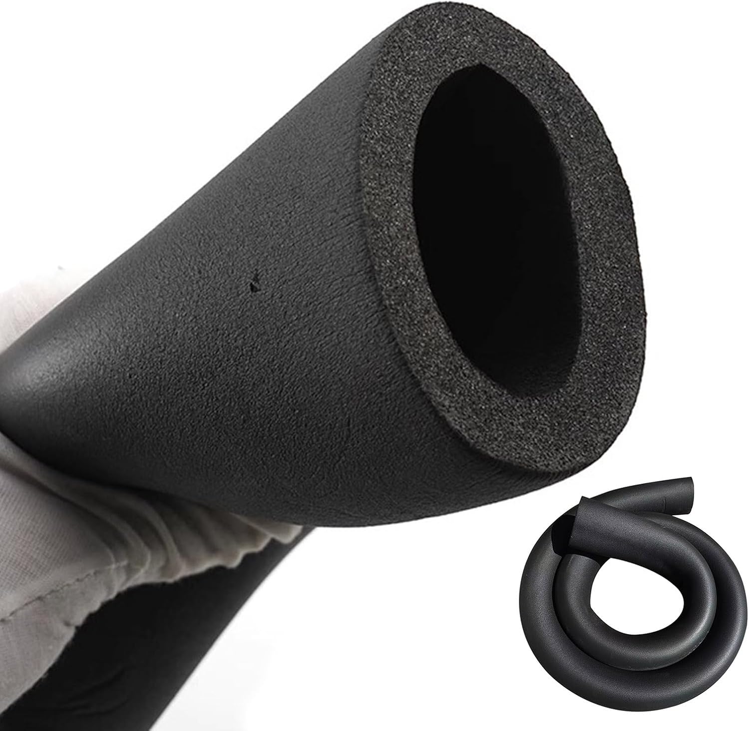 Pipe Insulation 1" 1-1/2" 2" 2-1/2" 3" 3-1/2" 4" ID Foam Tube for ...