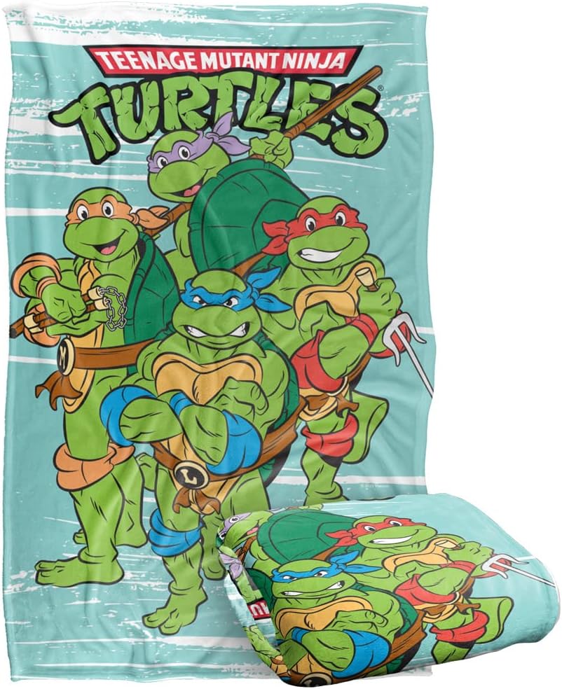 Amazon.com: Teenage Mutant Ninja Turtles Throw Blanket - Select Your ...