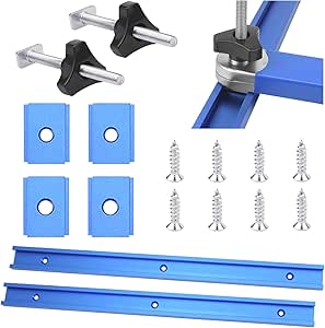 BIGP Pack of 2 T Nut Rail M8 400 mm, Aluminium Alloy T-Track T Profile ...