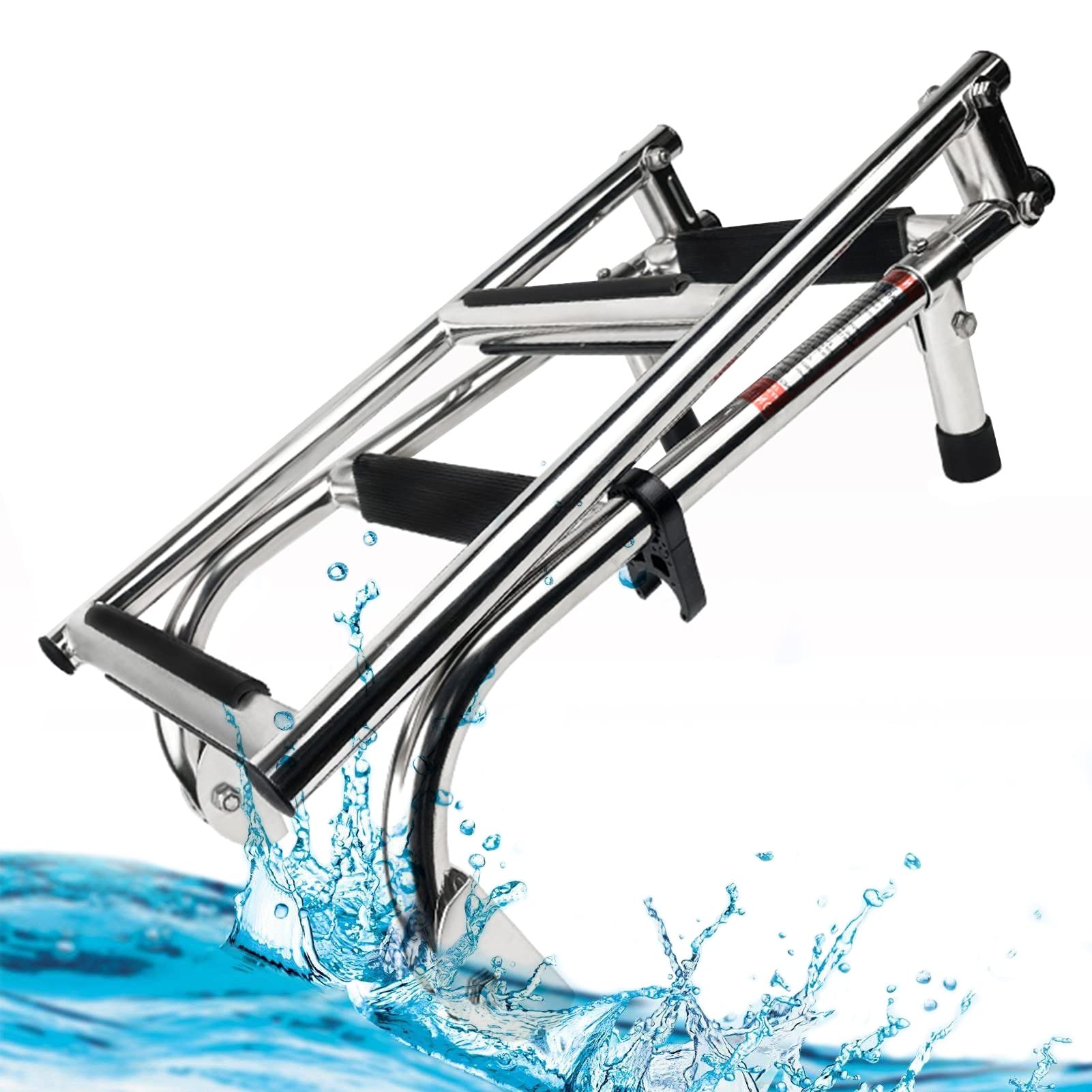 Buy 4 Step Folding Stern Ladder Transom - Stainless Steel Under ...