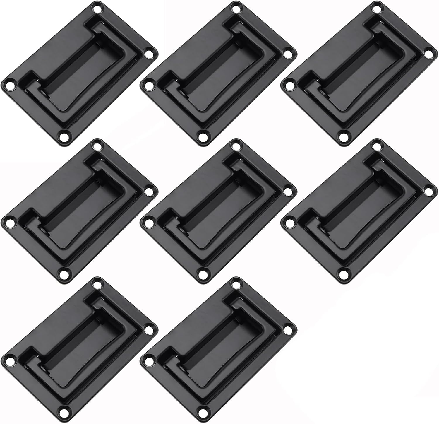 RealPlus Recessed Pull Handles Heavy Duty Zinc Alloy Barn Door Flush ...