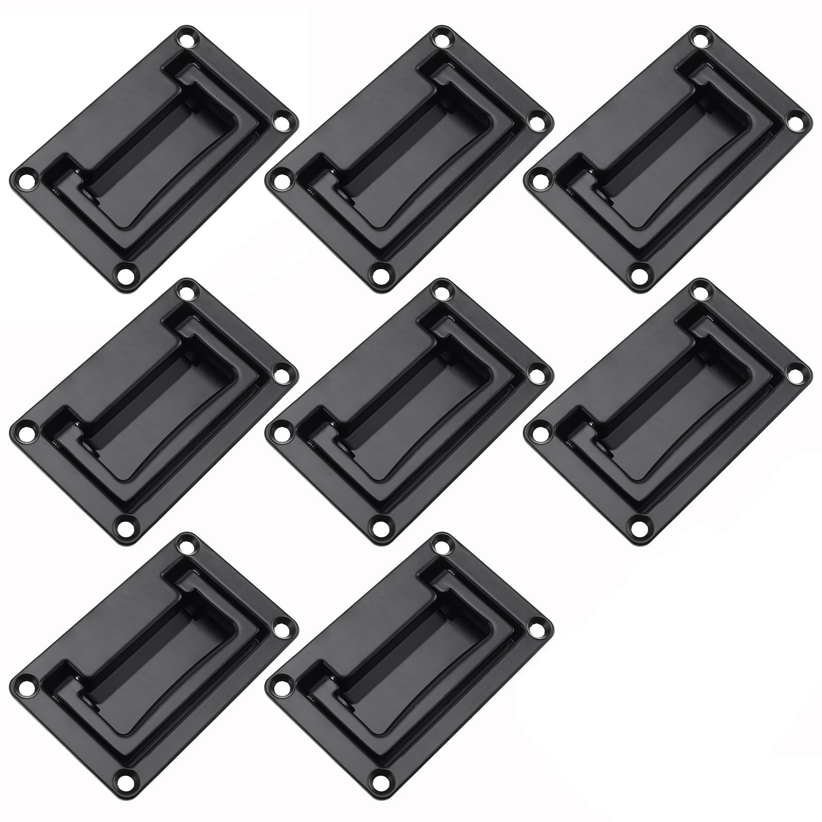 RealPlus Recessed Pull Handles Heavy Duty Zinc Alloy Barn Door Flush ...