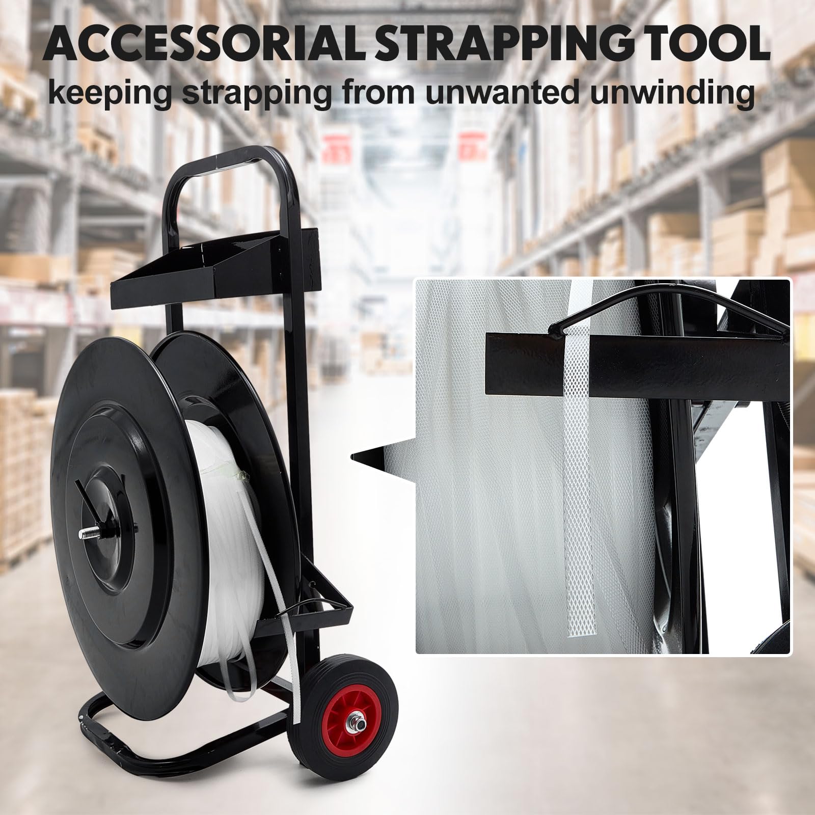Snapklik.com : Heavy Duty Strapping Dispenser Strapping Deluxe Steel ...