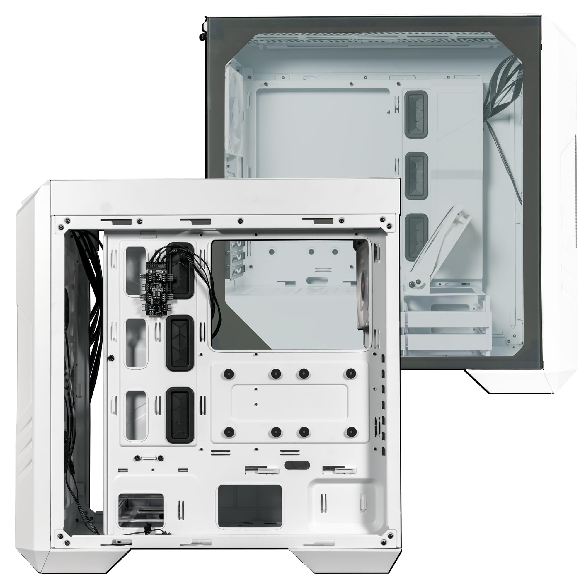 Cooler Master HAF 500 Black High Airflow ATX Mid-Tower, Mesh Front ...