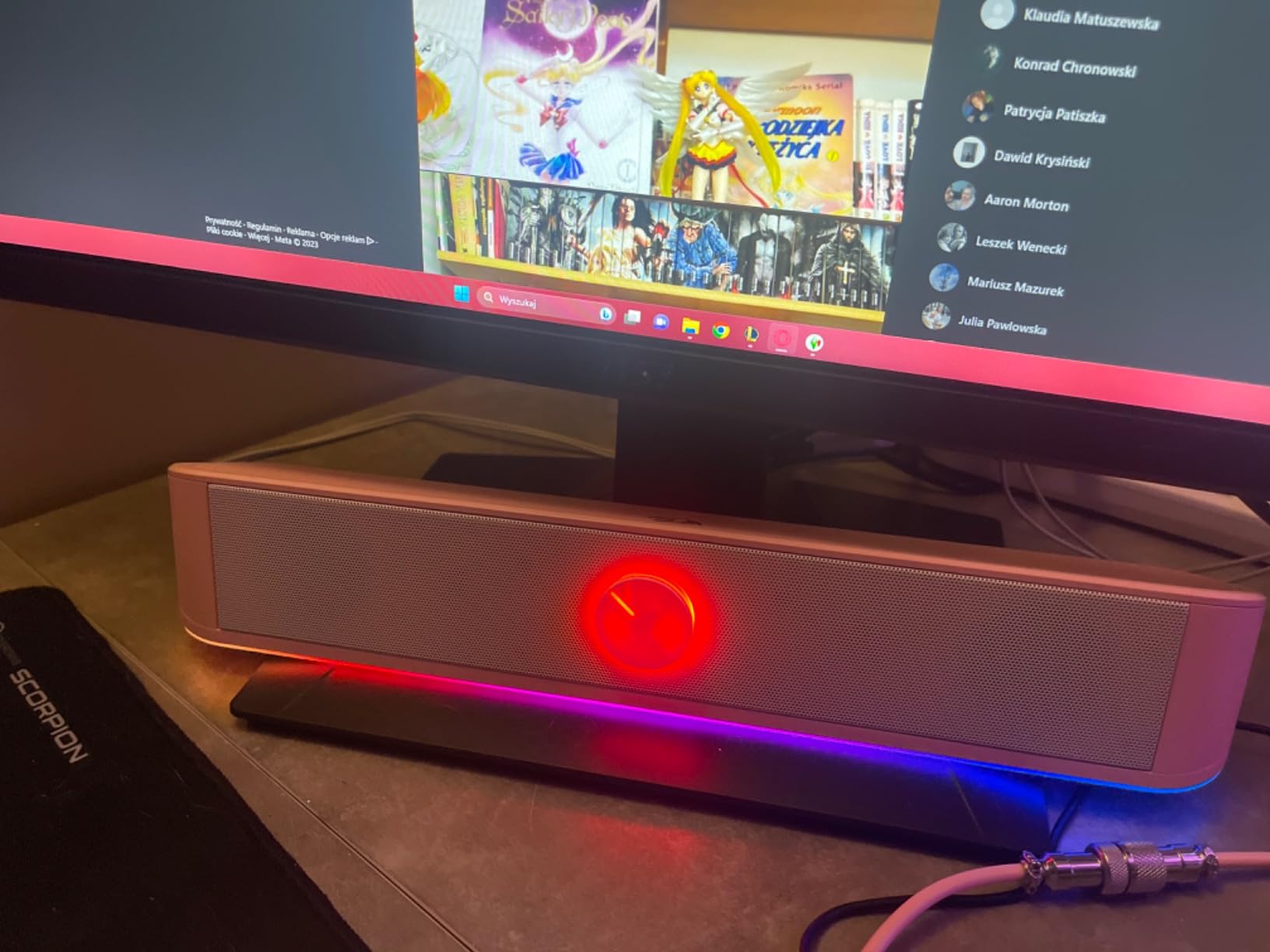 Redragon GS560 Adiemus RGB Desktop Soundbar, 2.0 Channel Computer ...