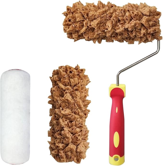 Hanroy Sponge Paint Roller Kits, Texture Sponge Paint Roller Decor Art ...