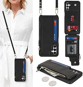 Amazon.com: Cavor for Samsung Galaxy A13 5G Phone Case Wallet, Galaxy A13 5G/A04S Crossbody Case ...