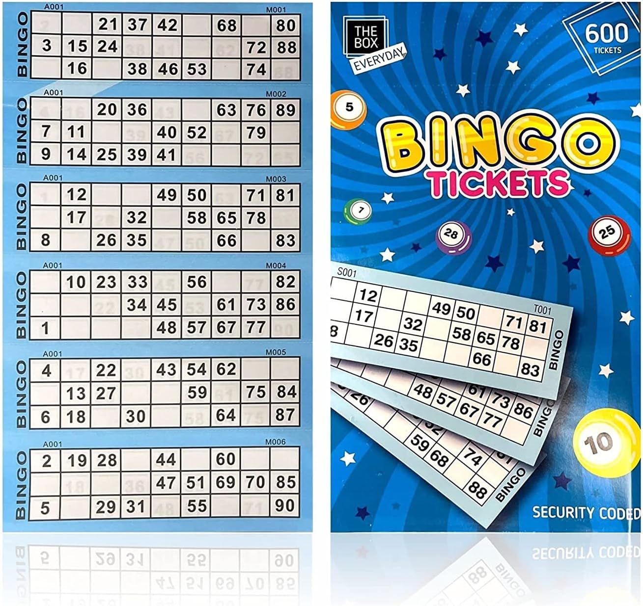 LORD C Bingo Tickets Book - Kids Gift - Dot Bingo Game - 600 Tickets ...