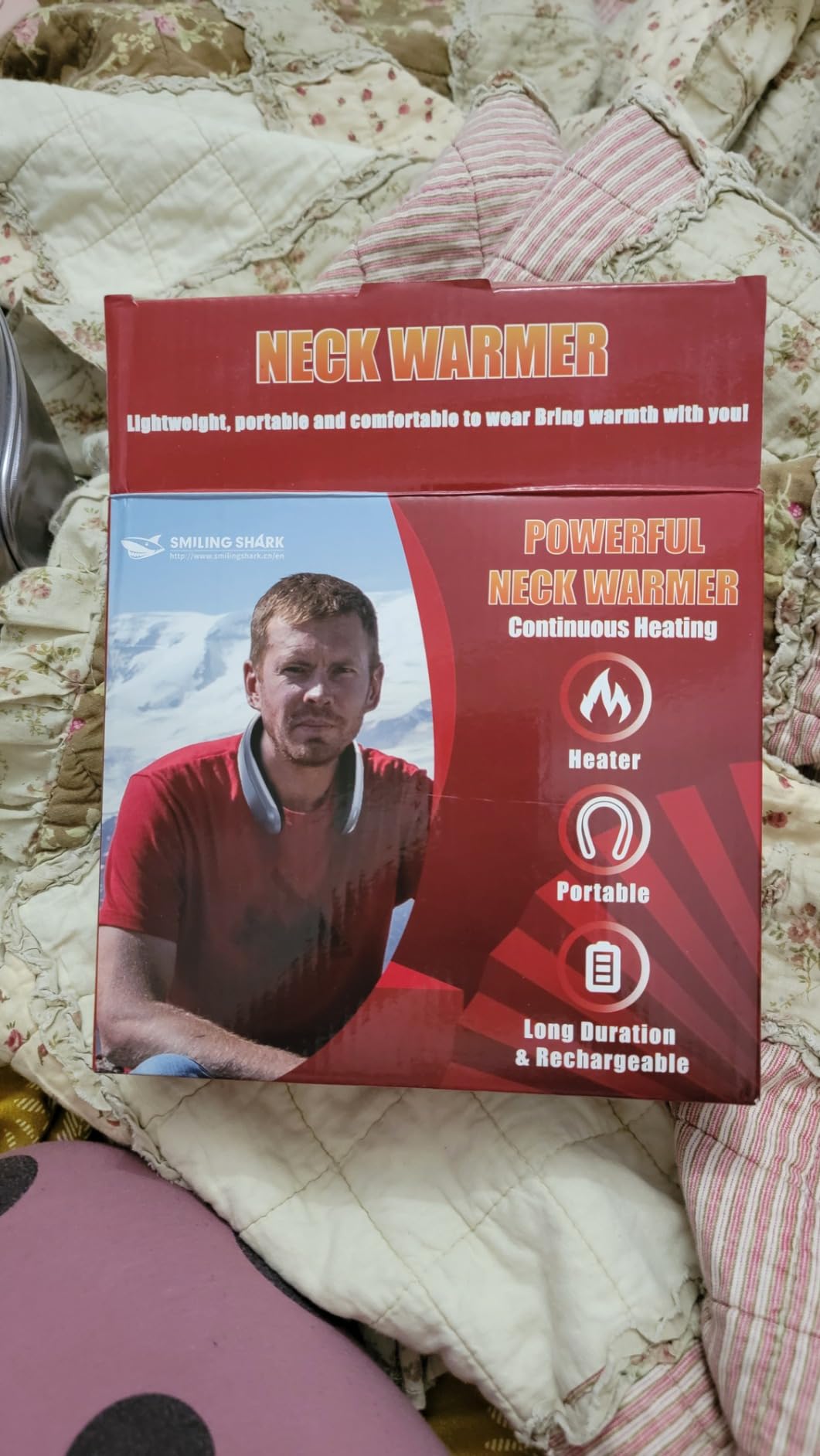 Smiling Shark Neck Heater, Rechargeable Neck & Hand Warmer Professional ...