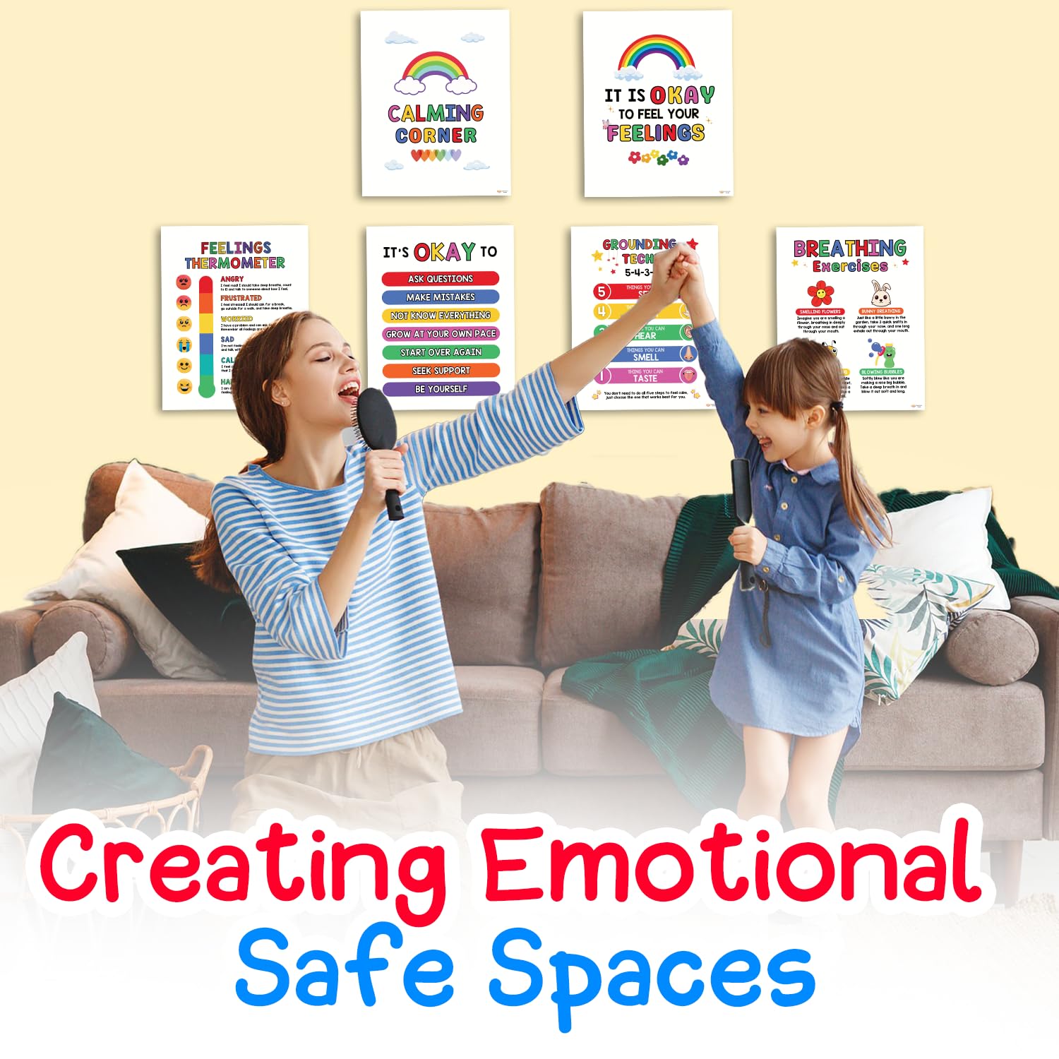 Snapklik.com : INTELLECTUAL NEEDS 12 Calming Corner Posters Feelings ...