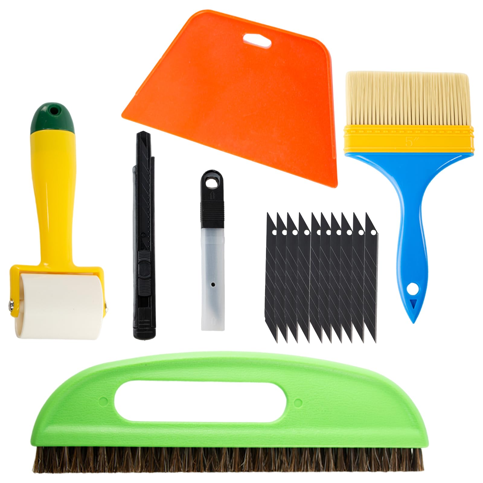 15-Piece Wallpaper Smoothing Tools Set - Including Wallpaper Brush ...
