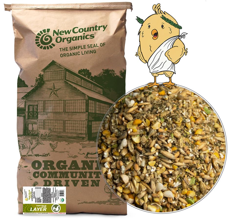 Amazon.com: New Country Organics I Organic Olive Oil Layer Feed for ...