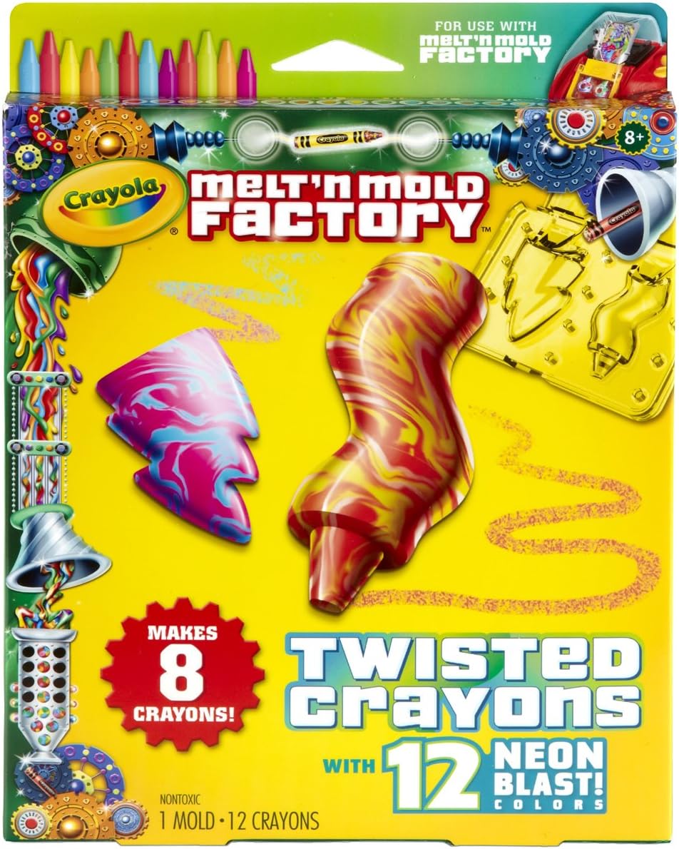 Amazon.com: Crayola Melt N Mold Twisted Crayons Expansion Pack : Toys ...