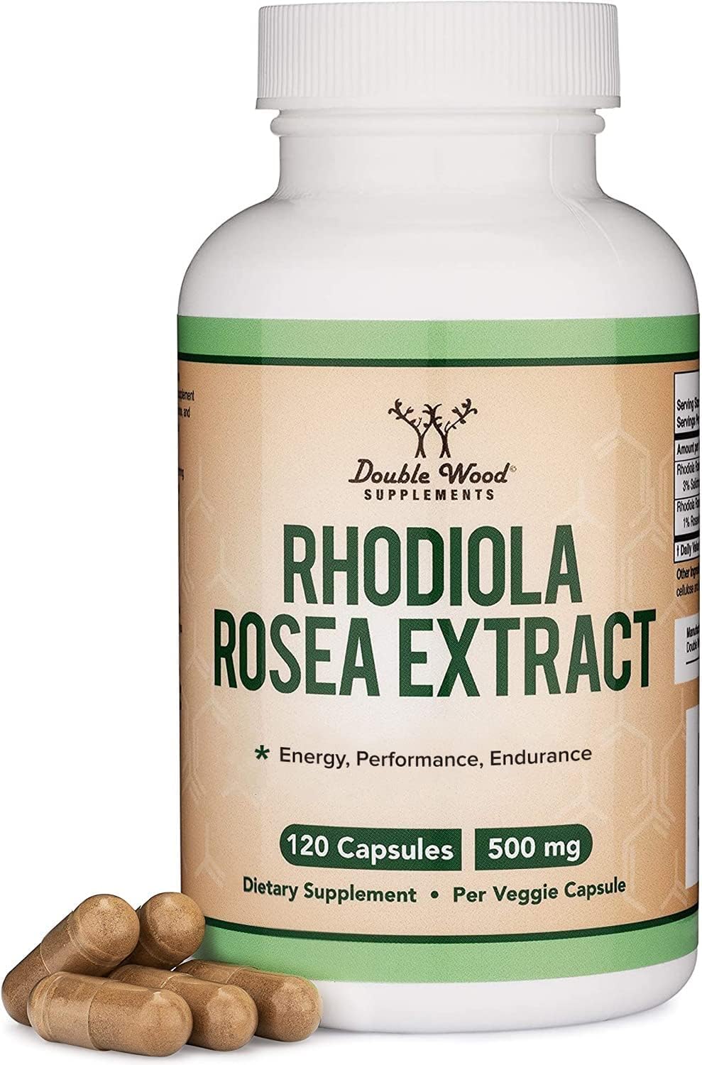 Amazon.com: Rhodiola Rosea Supplement 500mg, 120 Vegan Capsules (Third ...