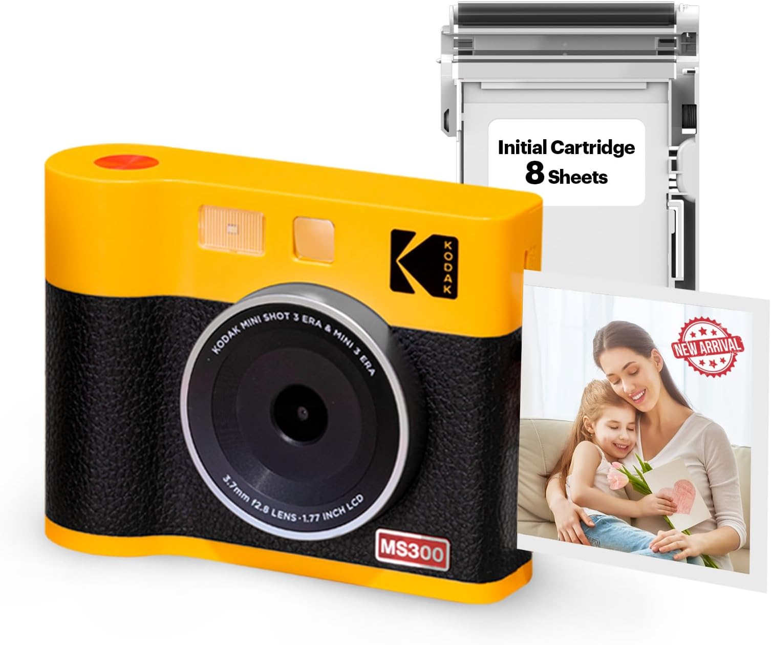 Amazon.com : KODAK Mini Shot 2 ERA 4PASS 2-in-1 Instant Camera and ...