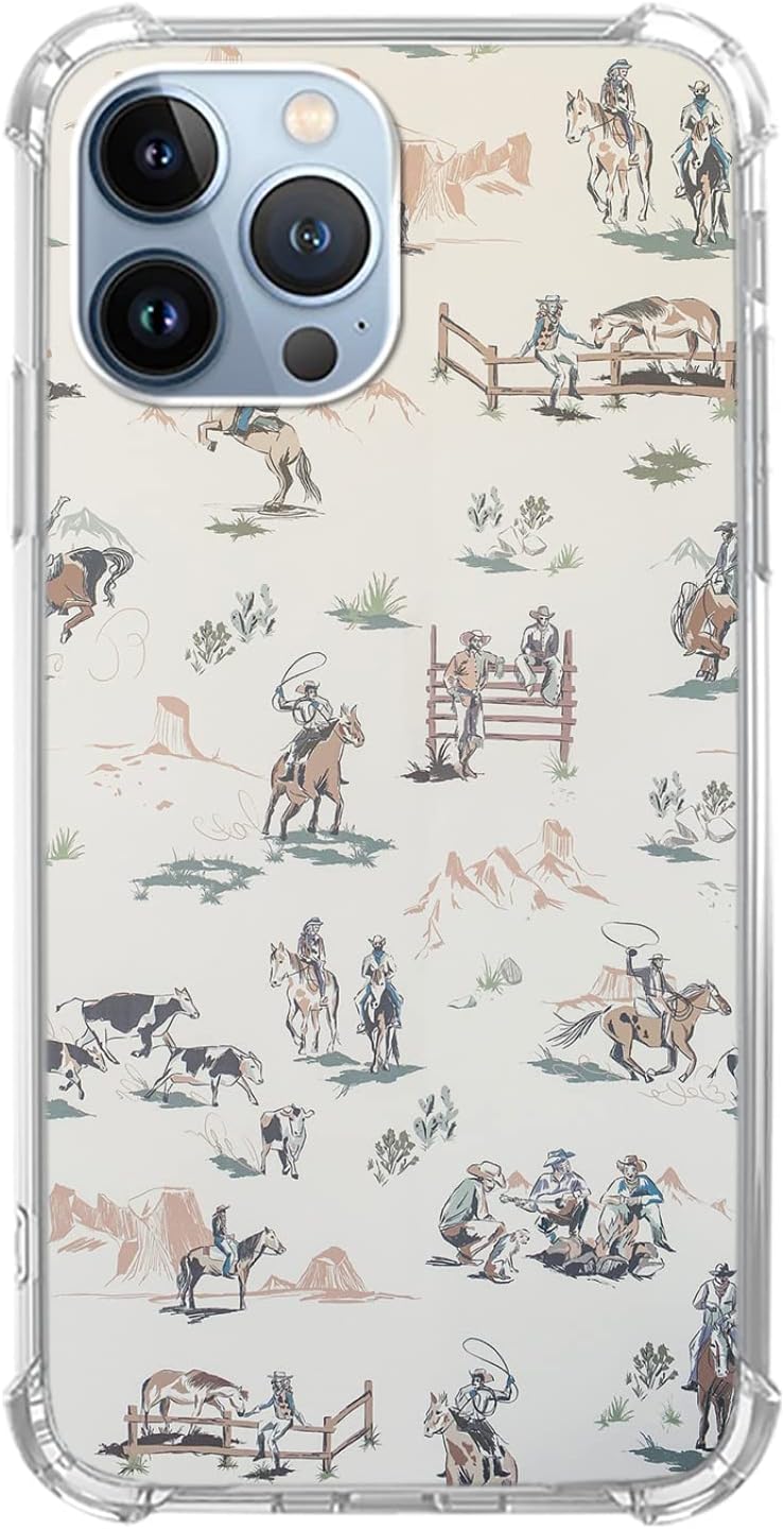 Amazon.com: iPhone 13 Pro Max Coastal Cowgirl Neutral Tan Floral Cowboy ...