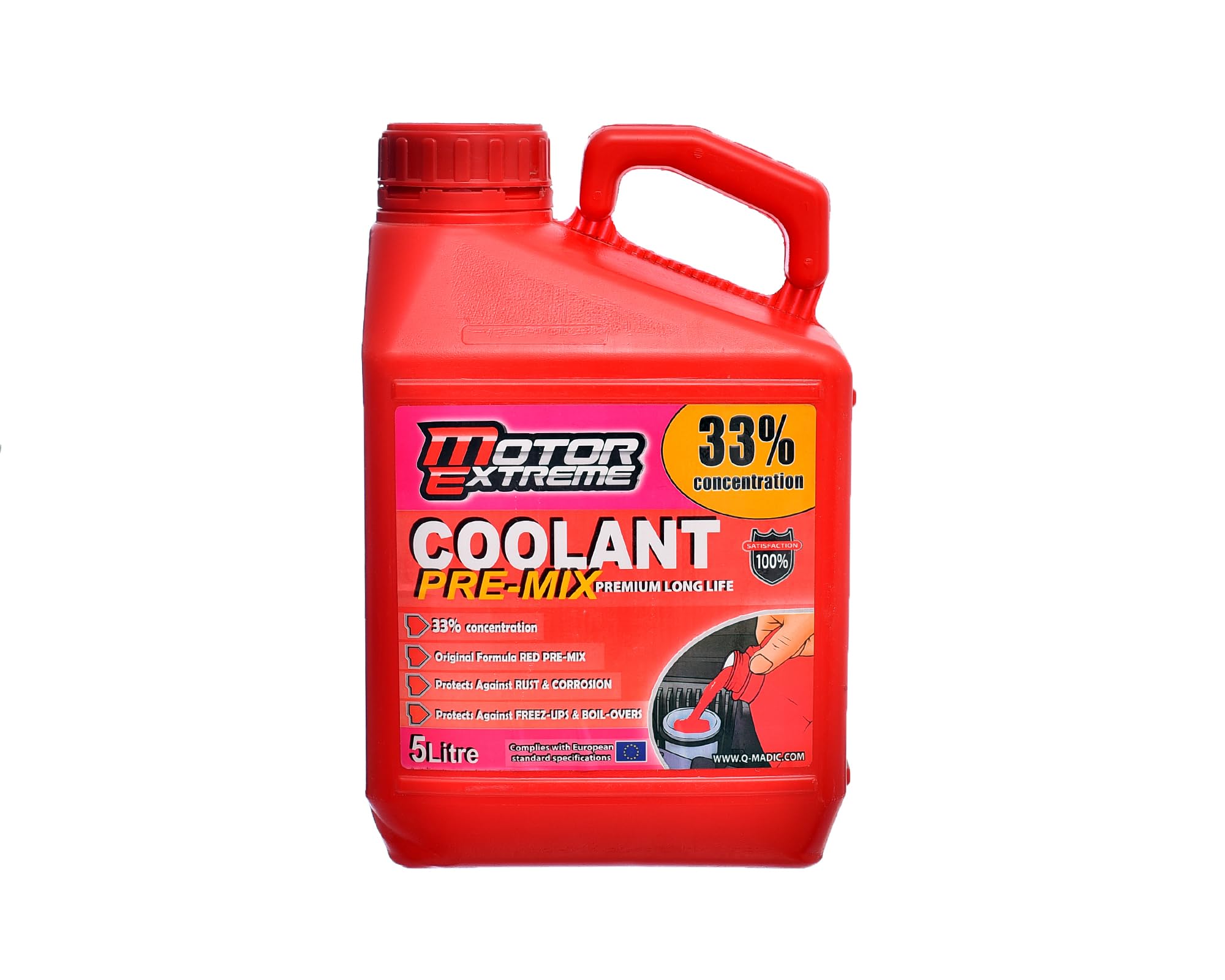 Motor Extreme Extreme 5-liter Red Radiator Coolant, 33% With Perfect ...