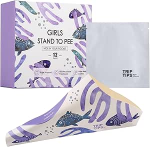 Amazon.com: TRIPTIPS 女性小便器 一次性女性小便器 女用可折疊小便器 防水紙架和杯 適用於公共廁所 旅行(12 入) : 運動和戶外活動