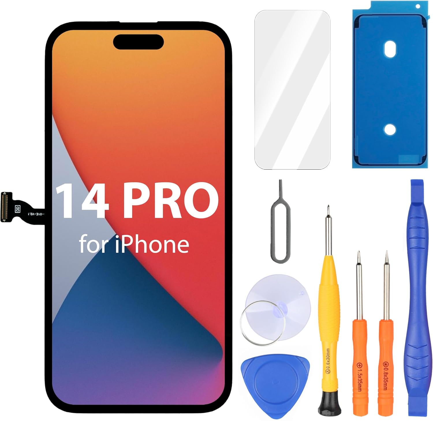 Amazon.com: Ayake for iPhone 14 Pro Screen Replacement, 6.1 inch FHD ...