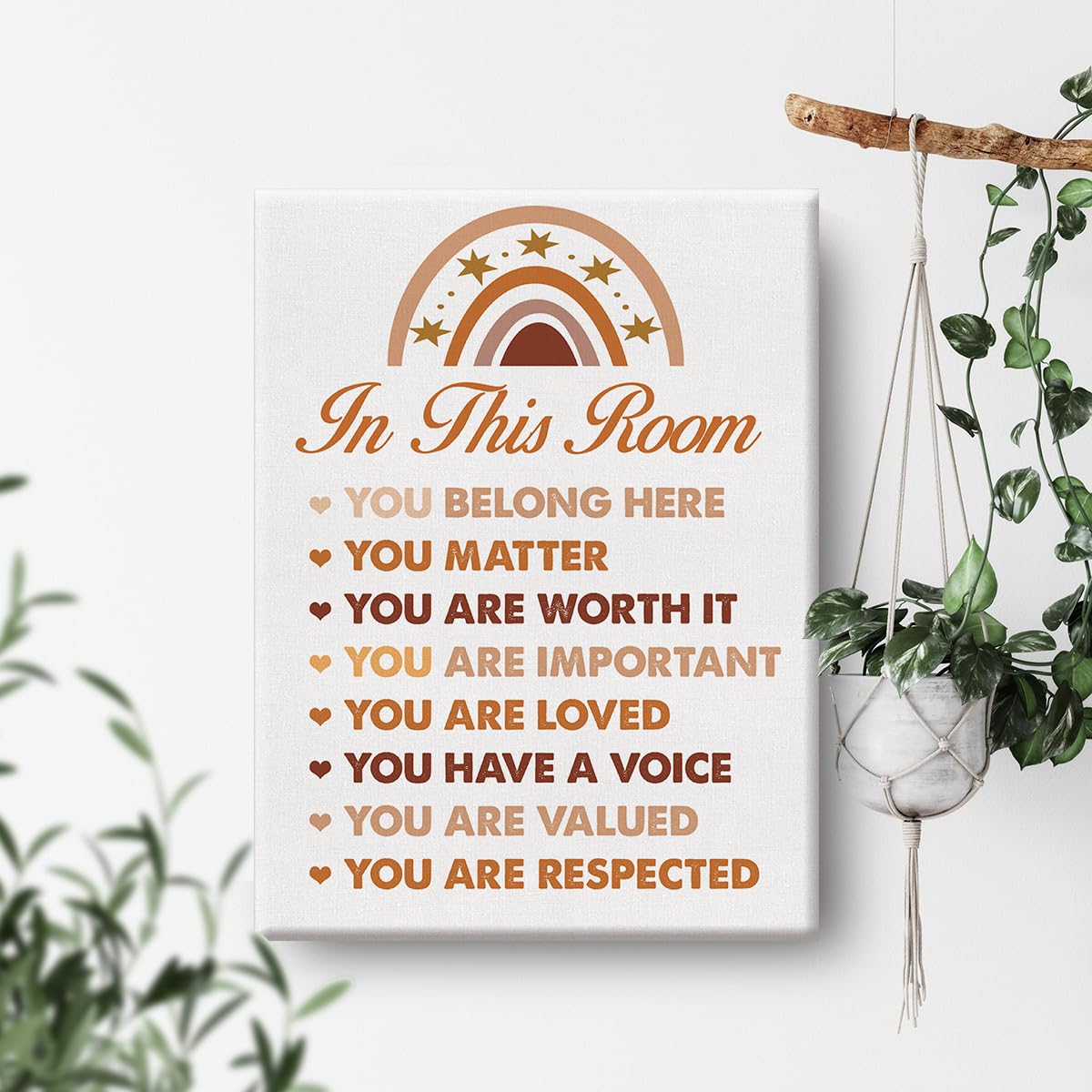 Snapklik.com : Inspirational Classroom Wall Art Decor Boho Diversity ...