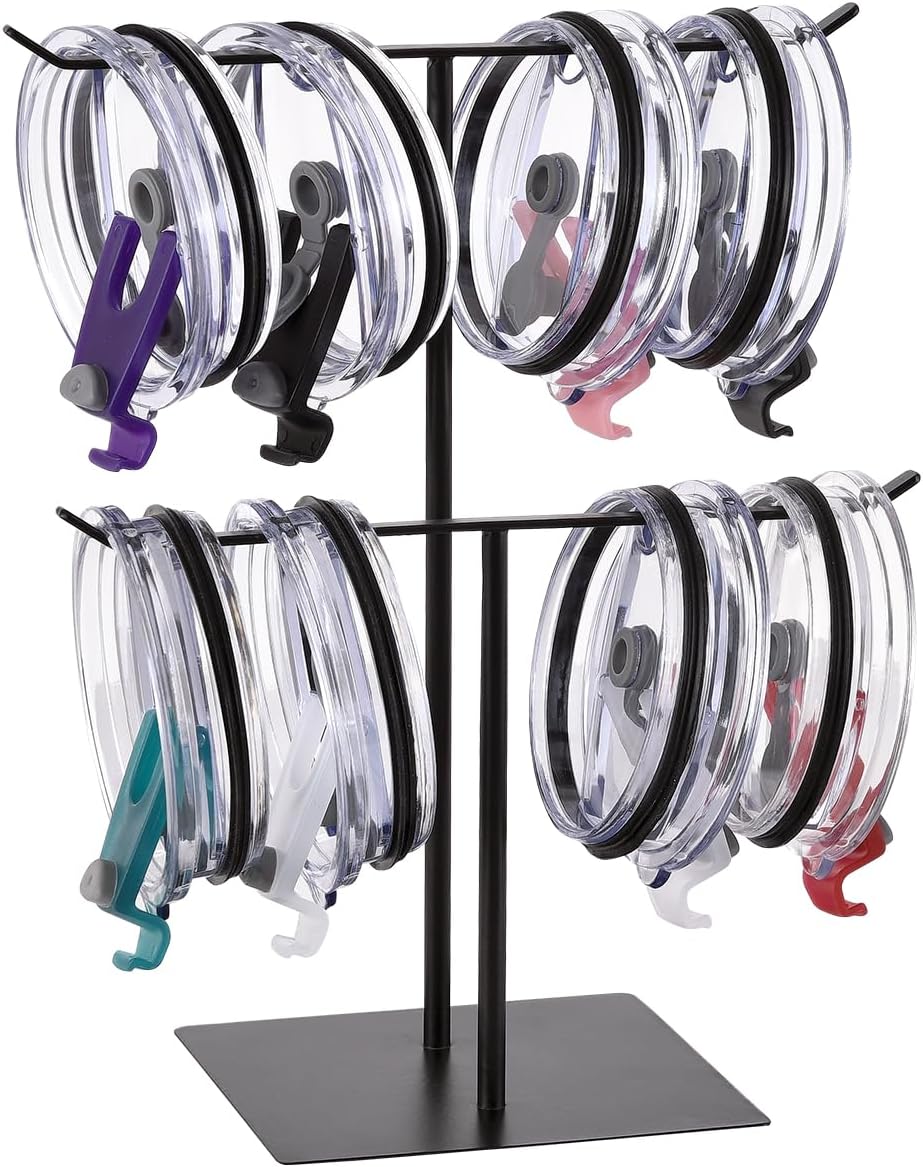 Amazon.com - Tumbler Lid Organizer,Adjustable Cup Lid Organizer Water ...