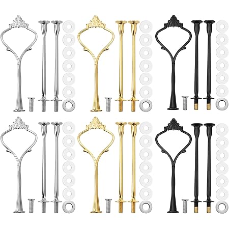 Amazon.com: 9 Set Cake Stand Hardware Kit Tiered Tray Hardware Fittings ...