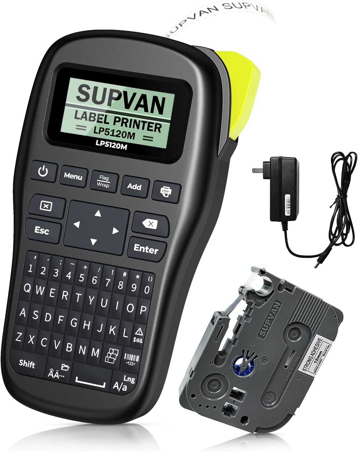 SUPVAN LP5120M Beschriftungsgerät Selbstklebend Thermo Etikettiergerät ...