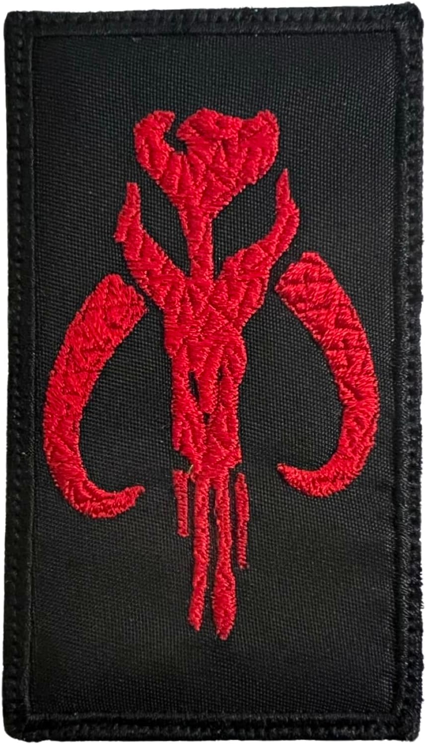 Amazon.com: Mandalorian Boba Fett Bountry Hunter Patch Black/Red ...