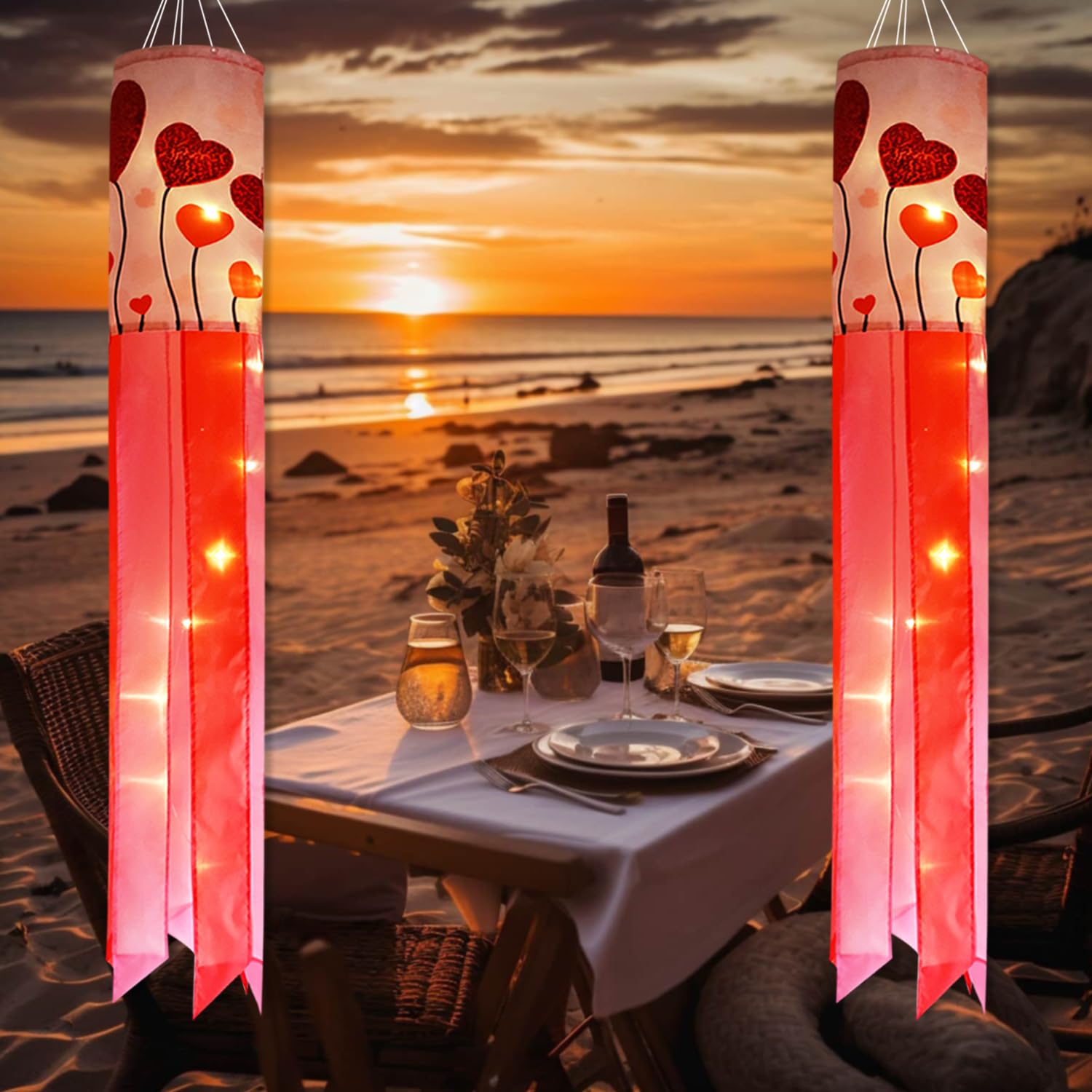 Valentine Windsocks Valentine's Day Windsock Decorative Wedding