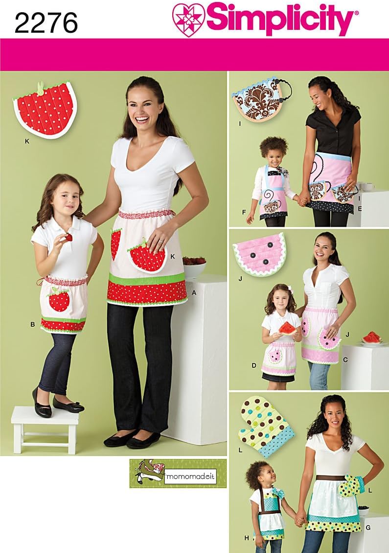 Amazon.com: Simplicity 3670, Misses' Apron, One Size : Arts, Crafts ...