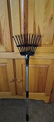 Amazon.com : HOMIMP Leaf Rake for Gardening, 11 Tines Lightweight ...