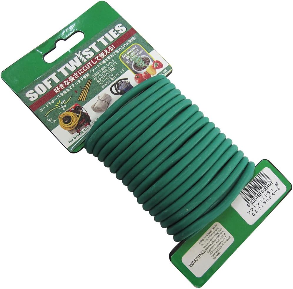 Amazon.co.jp: アイガーツール(EIGER TOOL) ソフトツイストタイ グリーン 5mm×5m FA-4 : ファッション