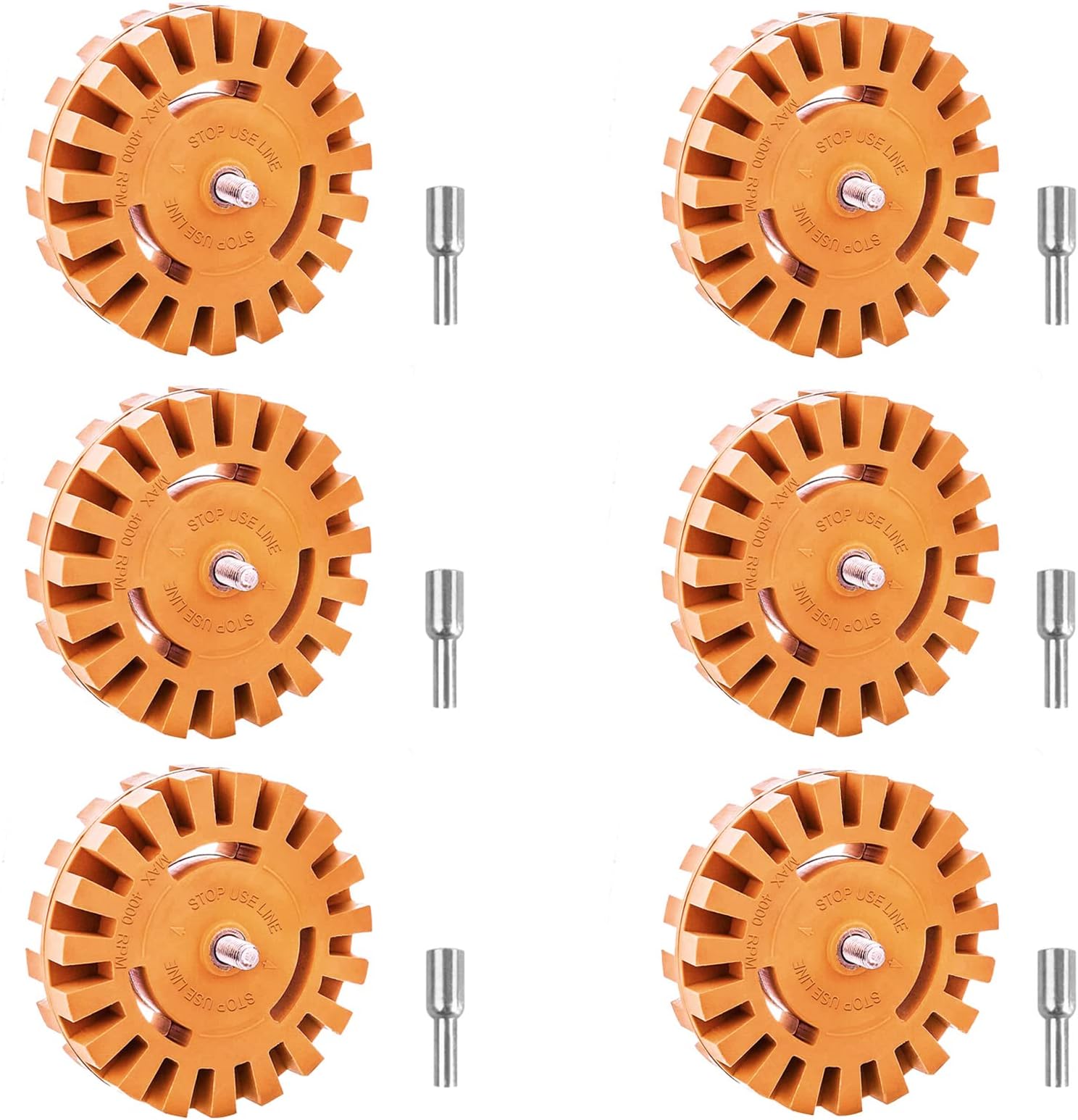 Amazon.com: Oungy 6 PCS Decal Remover Eraser Wheel 4 Inch Rubber Eraser ...